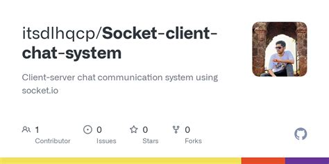 github itsdlhqcp socket client chat system client server chat communication system using