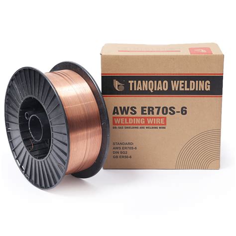 Mig Co2 Cooper Coated Solid Welding Wire Er70s 6