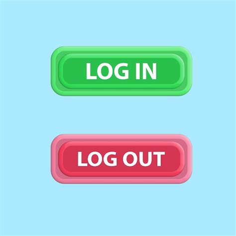 Logout Web Button Vectors And Illustrations For Free Download Freepik