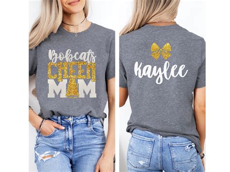 Glitter Cheer Mom Shirt Cheer Shirts Cheerleading Mom Shirts