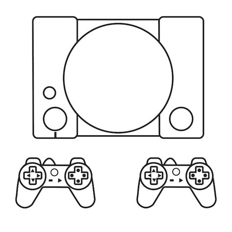 Premium Vector Minimal Gaming Vector Stream Modern Games Wireless Controller Outlines Vector