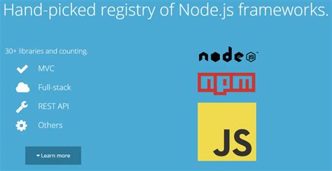 The Best Node Js Frameworks And Tools FireBear