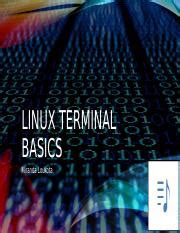 Master The Linux Terminal Basics For Efficient Navigation Course Hero