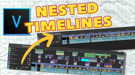 Record Speed Tutorials Nested Timelines In Vegas Explained Youtube
