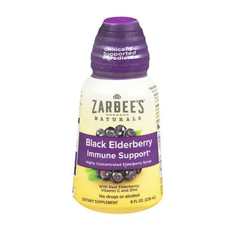 Zarbees Naturals Black Elderberry Immune Support Syrup 8 Oz By Neutrogena £28 62 Picclick Uk