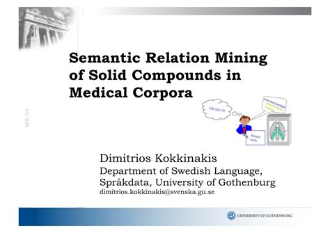 Pdf Semantic Relation Mining Of Solid Compounds In Medical Corpora