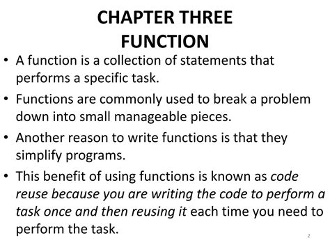 Chapter Three Functionpptx Programming Languages Computing