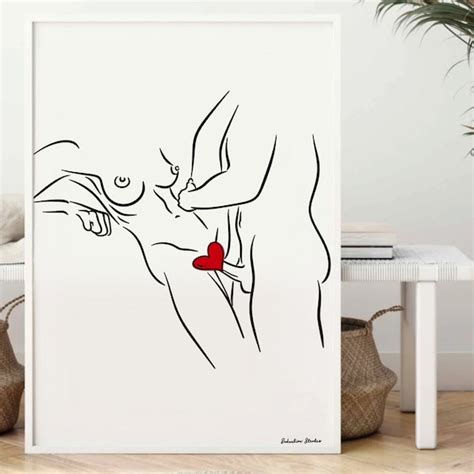 Sex Line Art Etsy