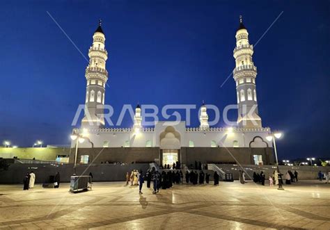 A Destination For Muslims From All Over The World The Outer Courtyard Of The Quba Mosque In