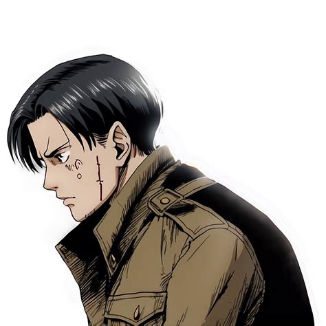 Download Levi Ackerman In Thought Png Tru44