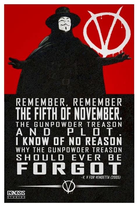 5th Of November V For Vendetta Quotes Vendetta Quotes V For Vendetta