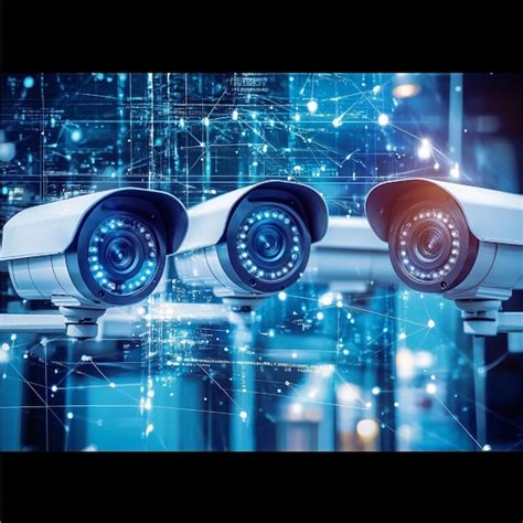 Advanced Surveillance Systems With Aipowered Video Analytics Premium Ai Generated Image