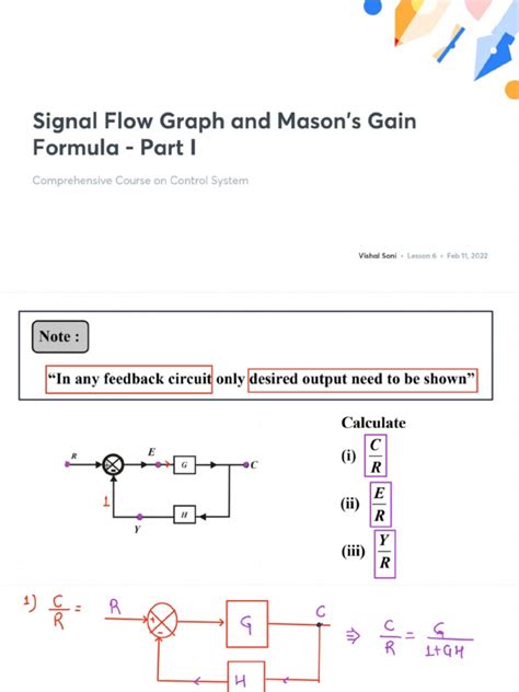 6 signal flow graph and masons gain formula part i with anno pdf