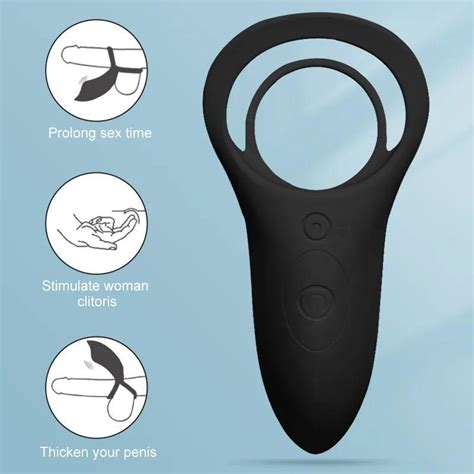 Waterproof Couple Double Shock Masturbation Device Lasting Horseshoe