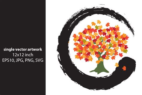 Autumn Tree Vector Artwork Graphic By Biljanacvetanovic · Creative