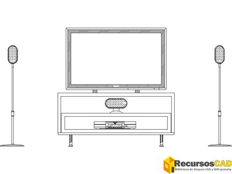 Equipos De Audio Bocinas Para Autocad Dwg Recursoscad