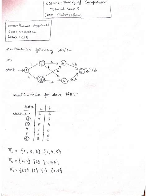 Tut Sheet 5 Pdf