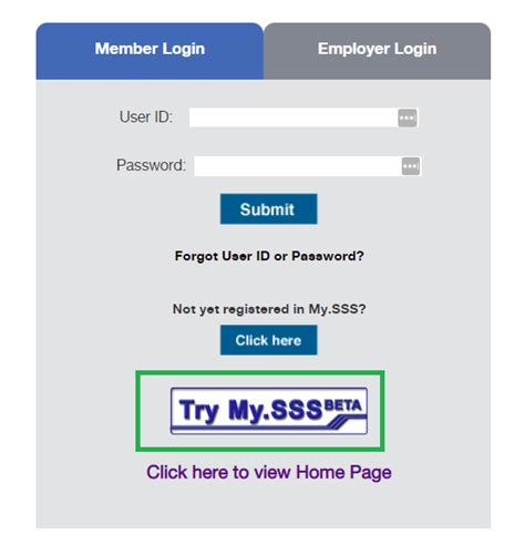 Quick Look On The New SSS Website Beta SSS Inquiries