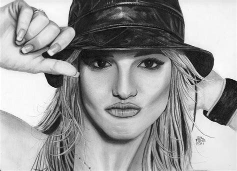 Britney Spears Drawing By Gil Fong
