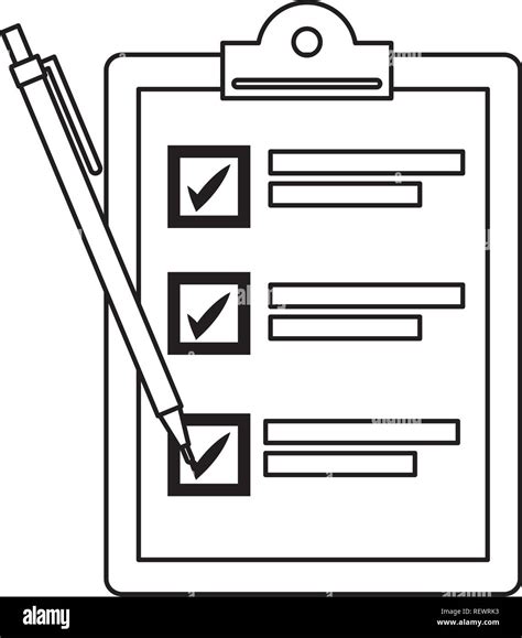 checklist table icon stock vector image and art alamy