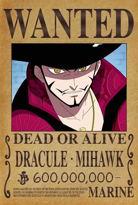 ขายแยก โปสเตอร์ วันพีช Poster Onepiece มี 2 ขนาดให้จับจอง ใบค่าหัว7เทพโจรสลัด ผลิตจากกระดาษ