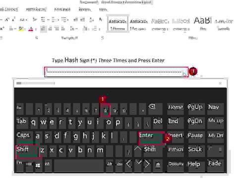Draw A Line In Ms Word Simple Methods