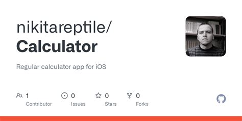 GitHub Nikitareptile Calculator Regular Calculator App For IOS