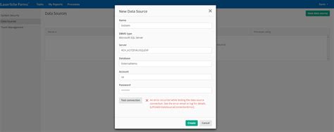 My Laserfiche Forms 10 Is Not Able To Connect To A Data Source Laserfiche Answers