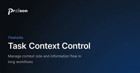 Task Context Control Praisonai Documentation