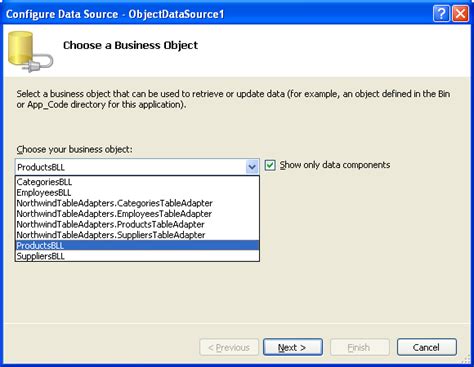Displaying Data With The Objectdatasource Vb Microsoft Learn