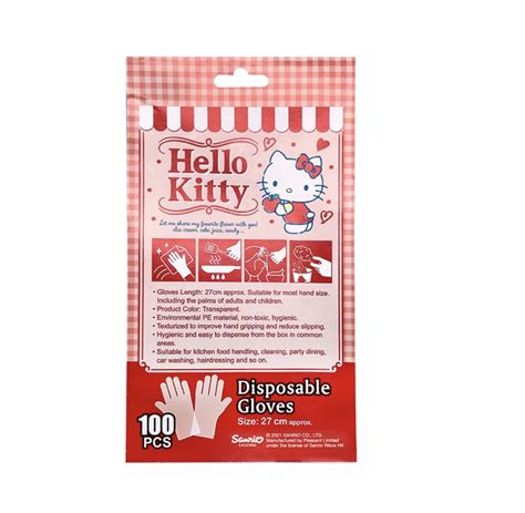 Hello Kitty 100 Pieces Disposable Gloves Kitty Collection