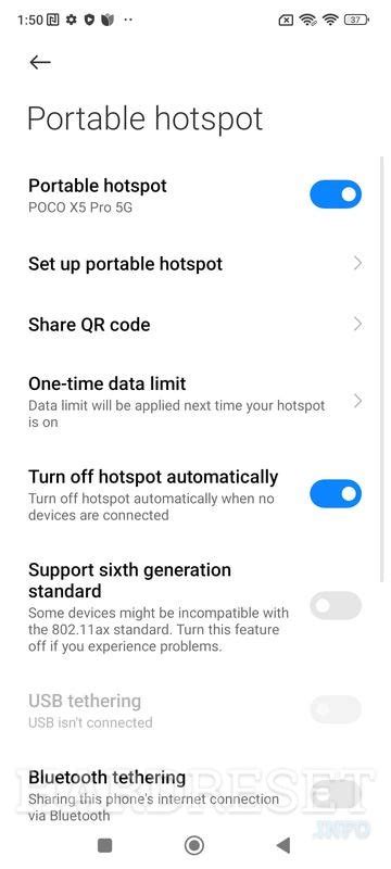 How Do You Turn On And Turn Off XIAOMI 13 Pro Portable Hotspot HardReset Info