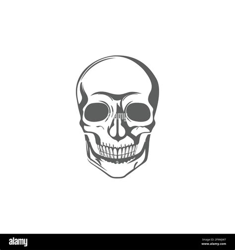 Simple Skull Outline Simple Skull Silhouette Set Vector Download