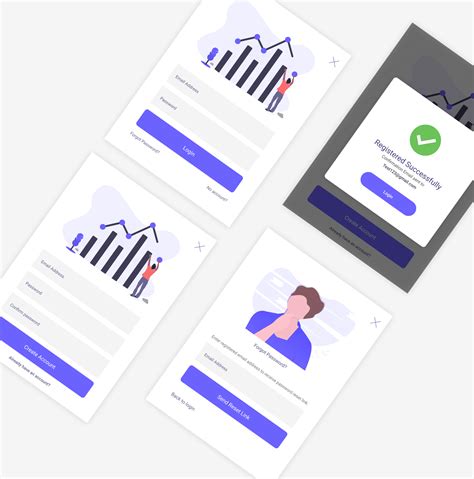 Login Register Modal Ui On Behance