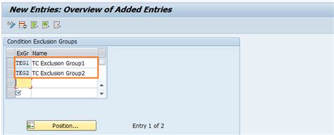 SAP SD Condition Exclusion Group