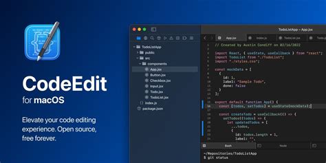 Codeedit Building A Free Open Source Code Editor For Macos Macos