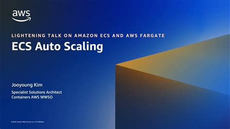 Amazon Ecs Ecs Auto Scaling Overview Amazon Web Services Youtube