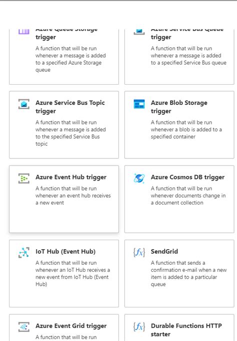 step by step procedure to create a azure function app for event hub