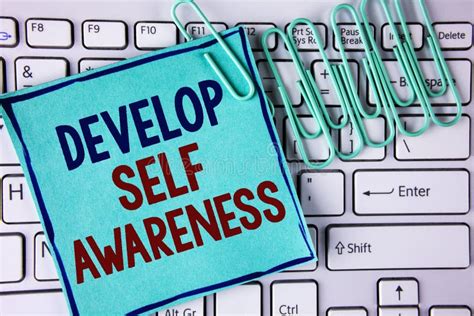 Word Writing Text Develop Self Awareness Business Concept For Improve