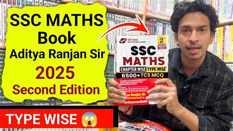 Ssc Maths Book Aditya Ranjan Sir Maths Type Wise Book Review 2025 Youtube