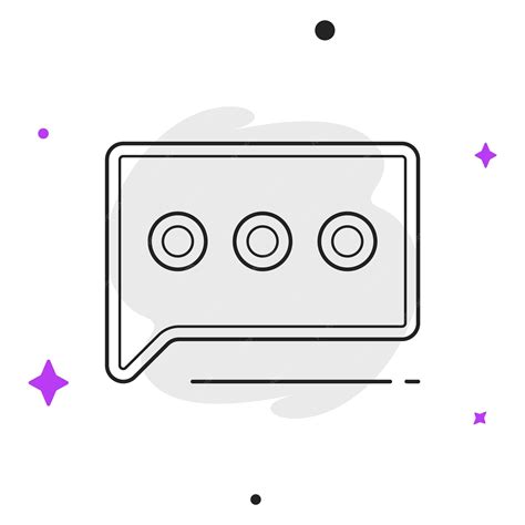 Premium Vector Texting Speech Bubble With Three Dots Creative Vector Outline Icon