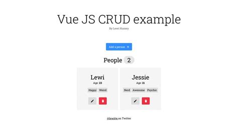 Vue Js Crud Example