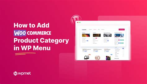 Add Woocommerce Product Category In Wordpress Menu