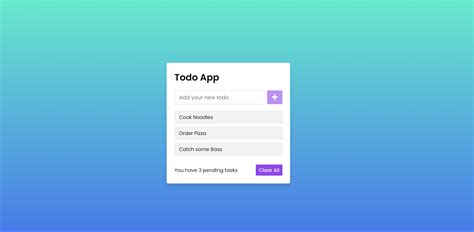 Github Donguillotinejavascript To Do List Keep Track Of Your