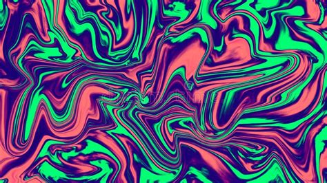 Colorful Flowing Chromatic Holographic Dynamic Waves Art Glass Colorful Textured Background