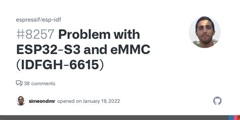 Problem With ESP S And EMMC IDFGH Issue Espressif Esp Idf GitHub