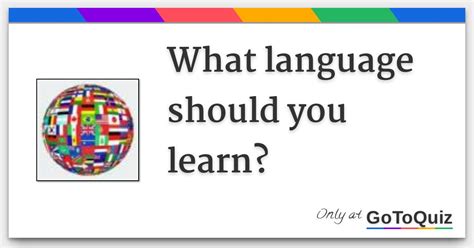 What Language Should You Learn