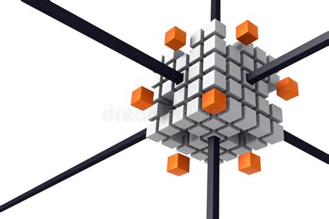 Nexus Technology Diagram Stock Illustration Illustration Of Cube 7905790