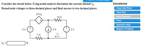 Solved Consider The Circuit Below Using Nodal Analysis Chegg