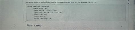 Add New Section Installing And Using OpenWrt OpenWrt Forum